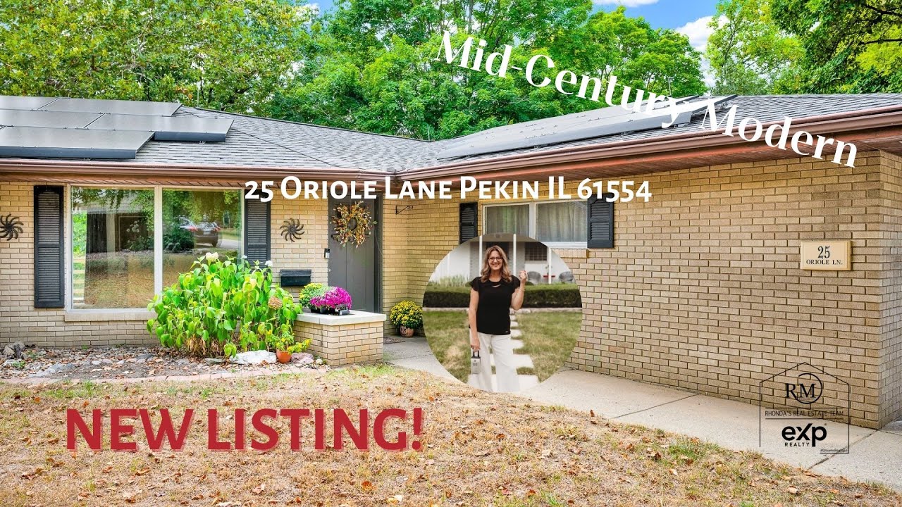 HOME FOR SALE - Mid Century Modern! Pekin IL - YouTube
