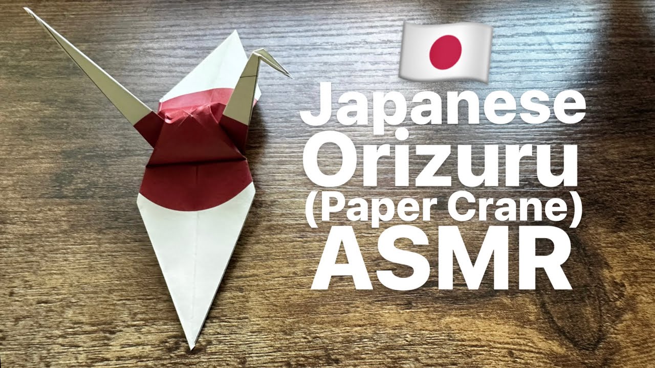 Japanese Flag Asmr Origami (Orizuru) How to Make Tutorial - YouTube