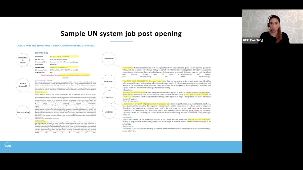 How do I prepare and create my UN job application? Understand a vacancy ...