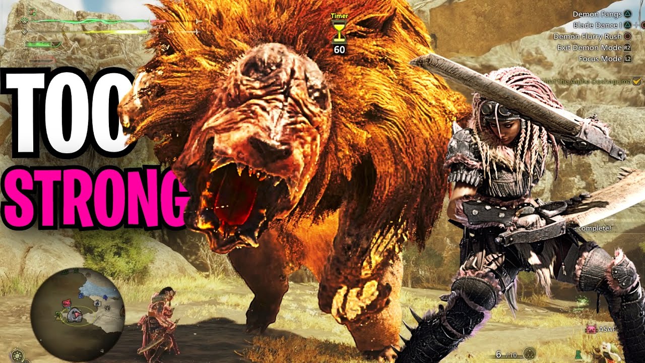 Doshaguma is SO STRONG! Dual Blades Monster Hunter Wilds - YouTube