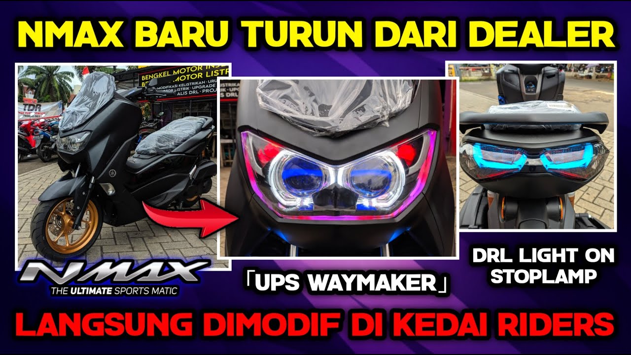 NMAX dari dealer dikirim ke Kedai Riders langsung dimodif | Om Edi dari ...
