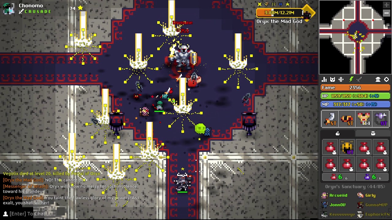 Crusade Guildies Do O3 And Dammah (Rotmg Osanc raid) - YouTube