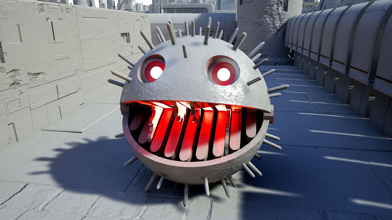 Pacman Teams Up With Gladiator Robot and Chain Chomp to Battle the ...