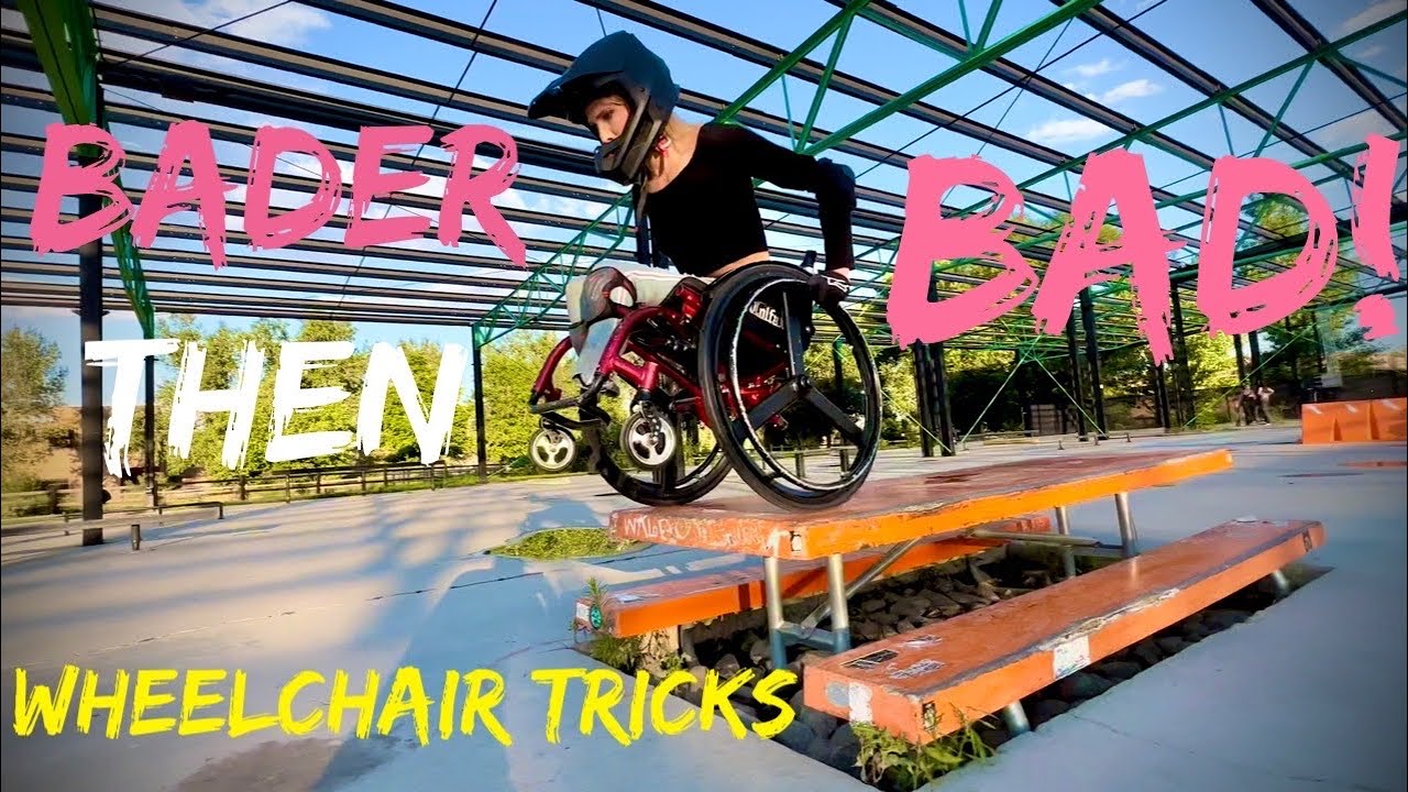 BADER THEN BAD!!! // WHEELCHAIR TRICKS // SKATEPARK // HANDI-CAPABLE - YouTube