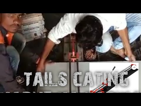 Easy tails cutting strik- no mearing tails and marbal design - YouTube