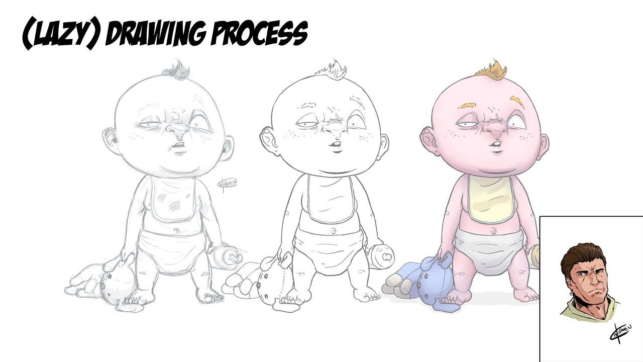 (Lazy) Drawing process - YouTube