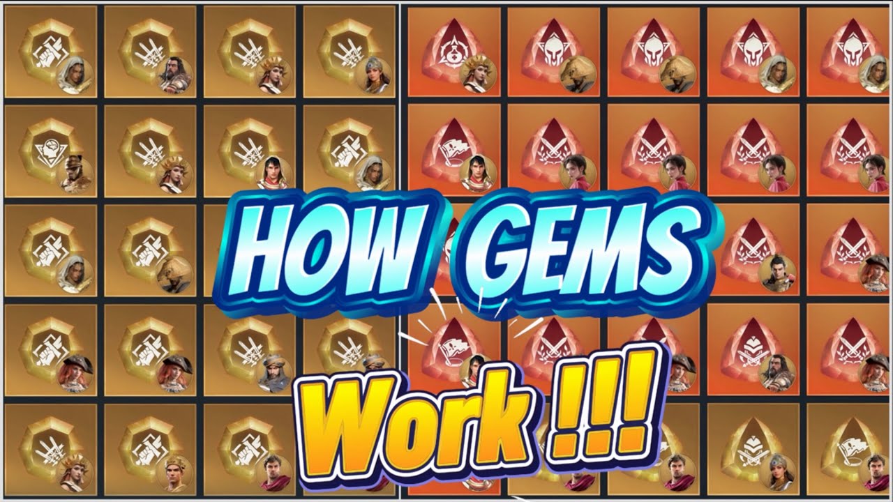 AoEM : HOW the GEMS WORK | Best Gems for ANY HERO | Battle Examples ...