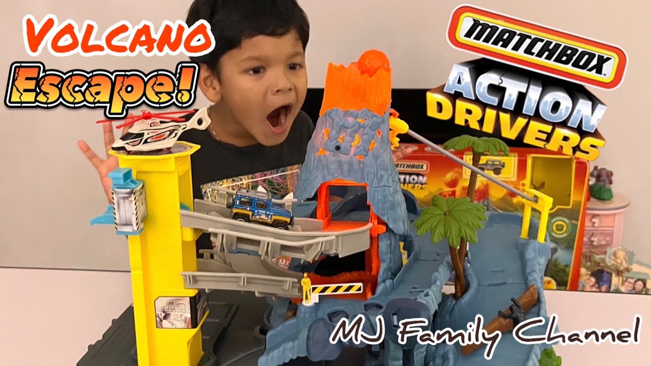 Matchbox Action Drivers Volcano Escape Playset #matchbox - YouTube