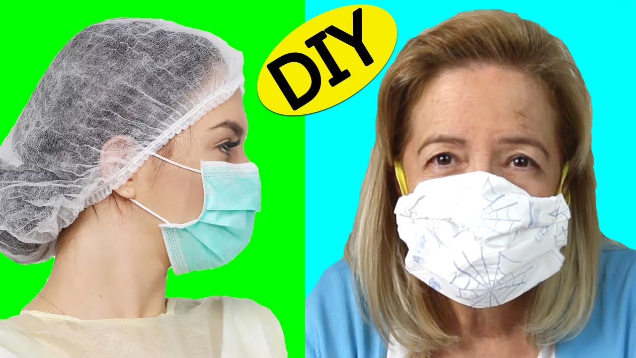 How to make a tissue Face covering. 2 DIY Ideas - YouTube