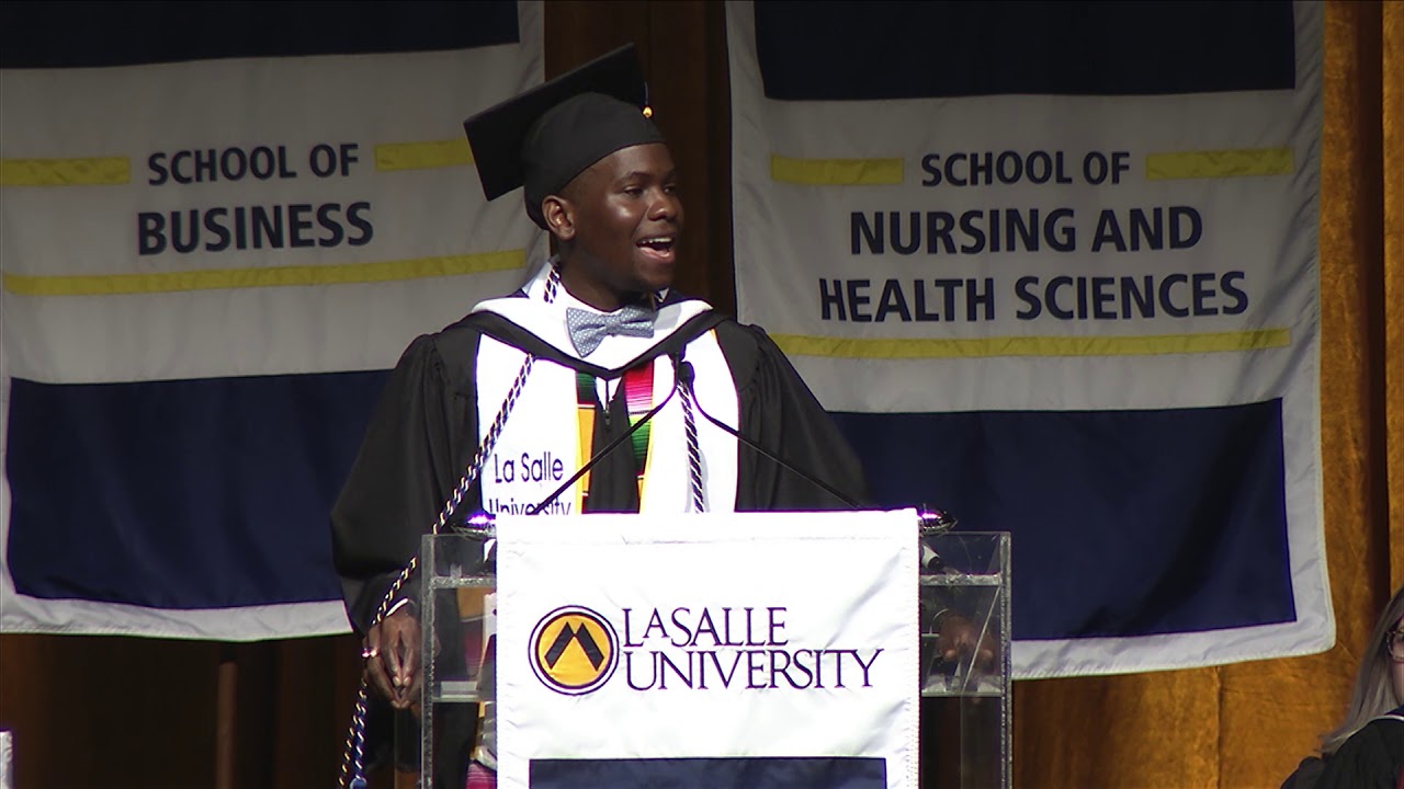 Justin Cornelius, '19 Addresses His Fellow Graduates - YouTube
