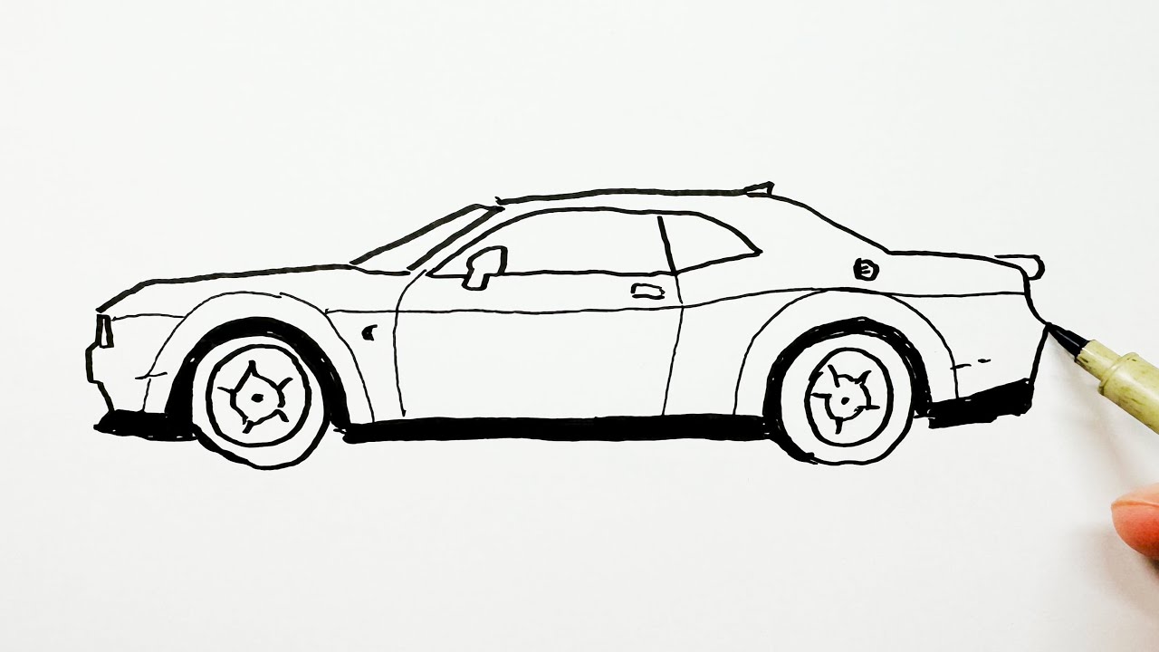 How to Draw a Hellcat - YouTube