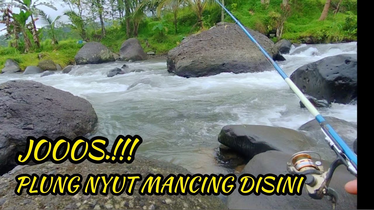 MANCING WADER DI SUNGAI BESAR ll mancing sebentar plung nyut - YouTube