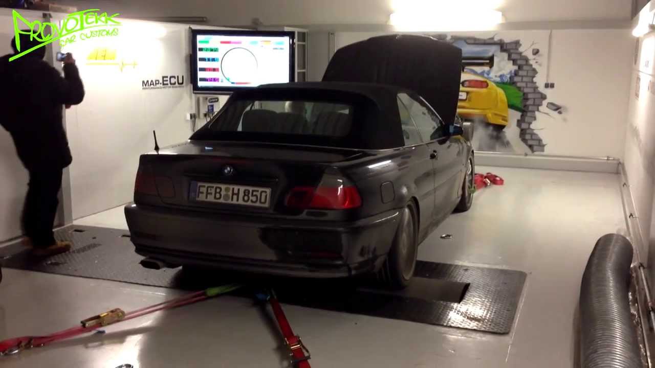 BMW E46 3er Hartge H50 Dyno - YouTube