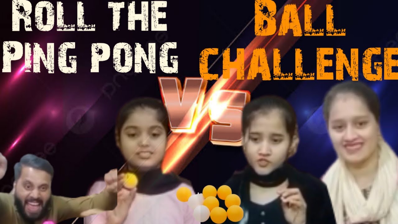 Roll the Ping pong ball cup challenge | ping pong Ball challenge | 😱😱 ...
