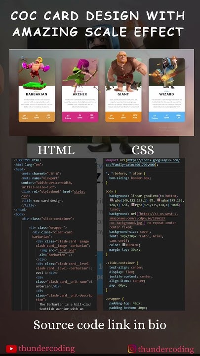 Coc Cards Shorts Viral Coding Coder Webdevelopment Html Javascript Youtube