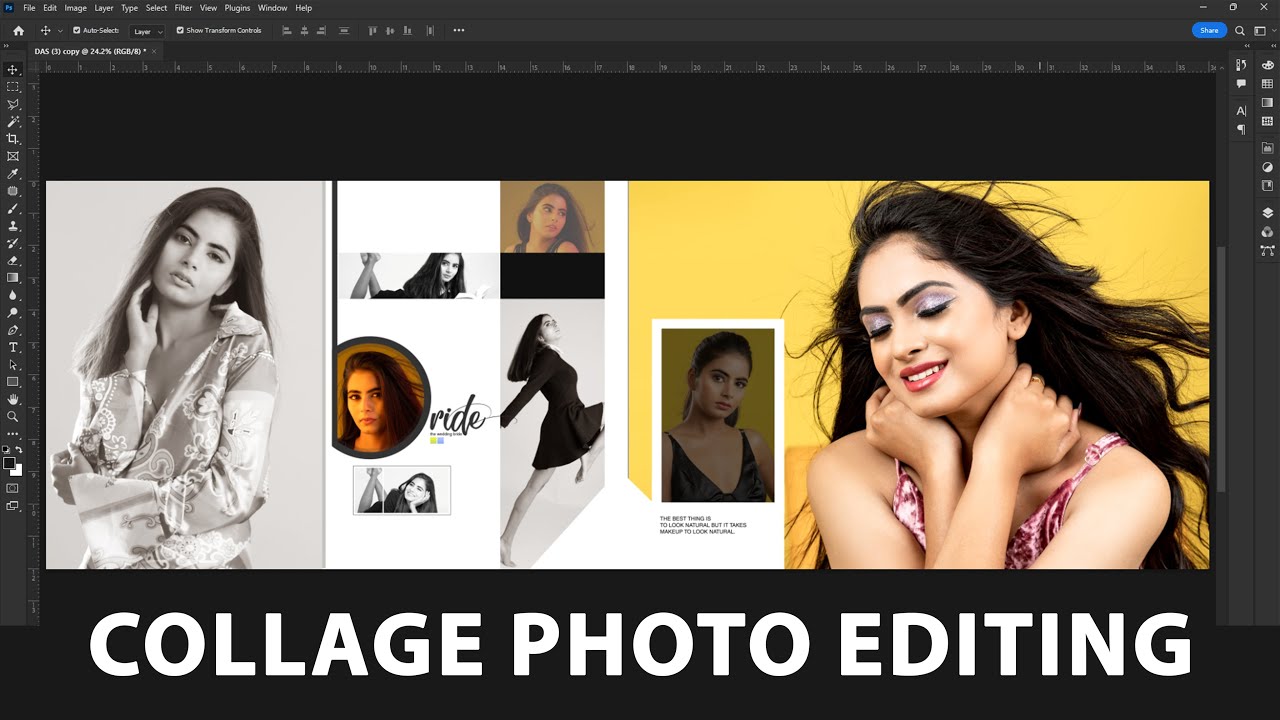 Collage Photo Editing iN Photoshop CC Art Balaghat - YouTube