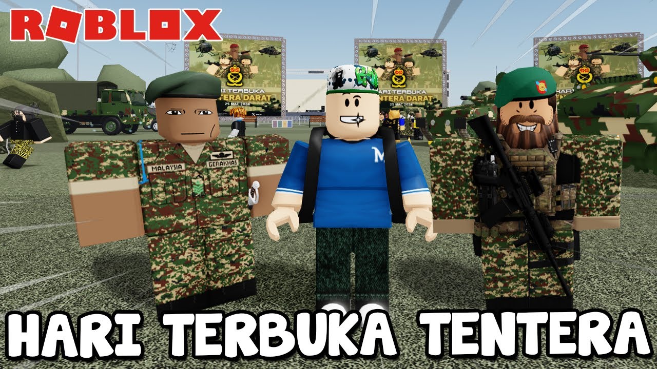 Aku Pergi Hari Terbuka Tentera Darat (Roblox Malaysia) - YouTube