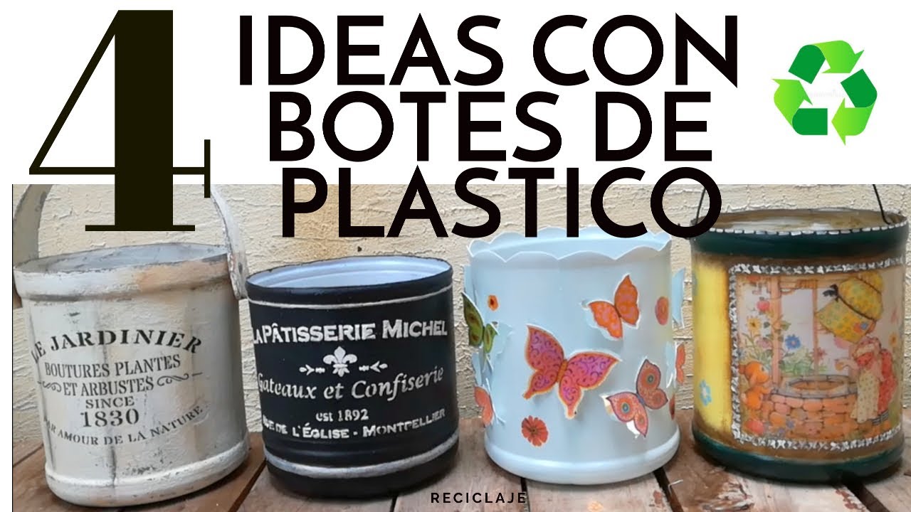 4 ideas chulisimas con botes de cloro (compilación) - YouTube