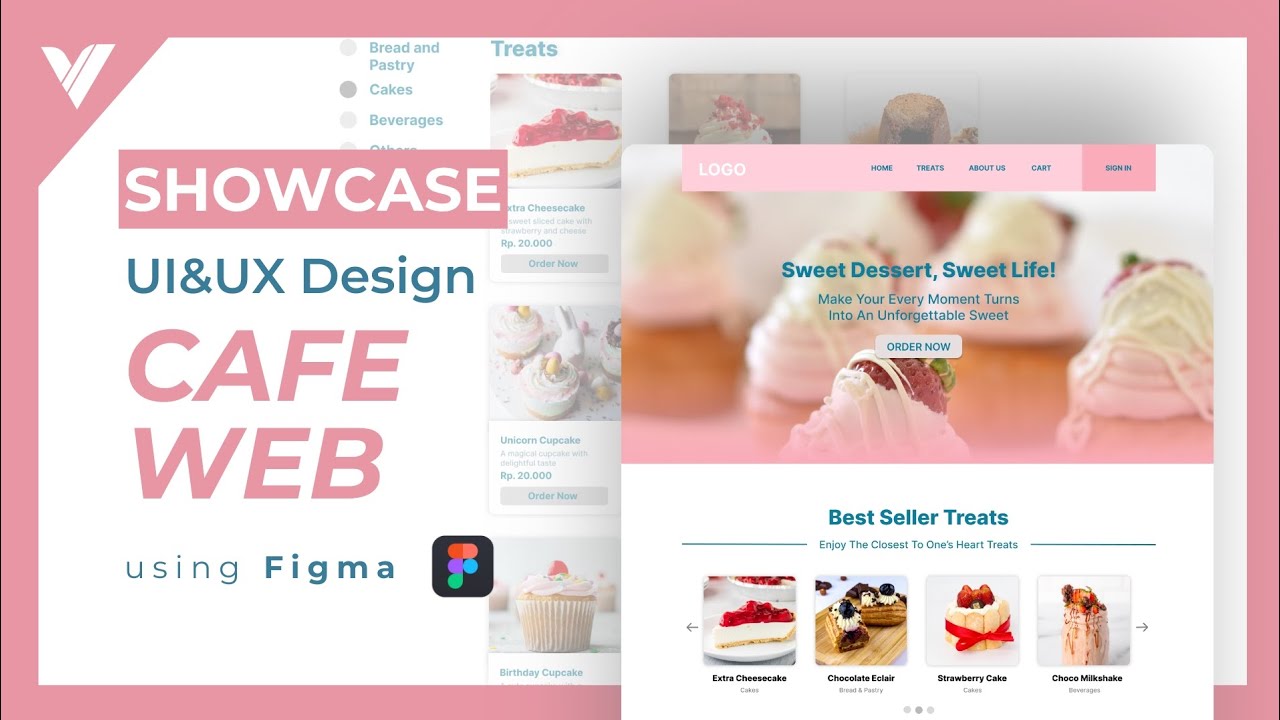 A Simple Cafe Website Design in Figma - UI & UX Figma - YouTube