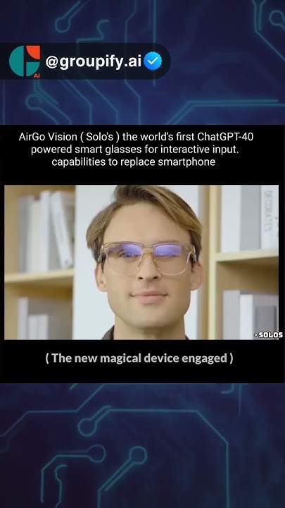 Airgo Vision Solos The Worlds First Chatgpt 40 Powered Smart Glasses Youtube
