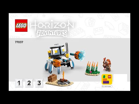LEGO Horizon Adventures 77037 - Complete Aloy & Varl vs. Shell-Walker & Sawtooth Instructions!