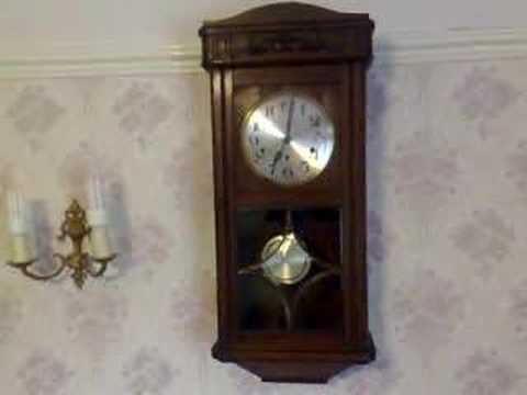 HALLER & BENZING WESTMINSTER CHIME WALL CLOCK - YouTube