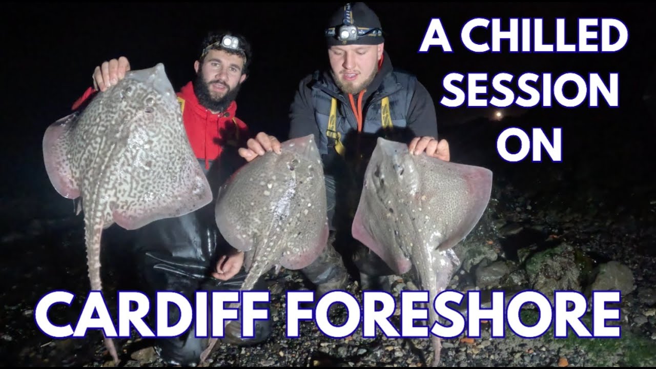 A chilled session on Cardiff foreshore, Shore fishing UK - YouTube