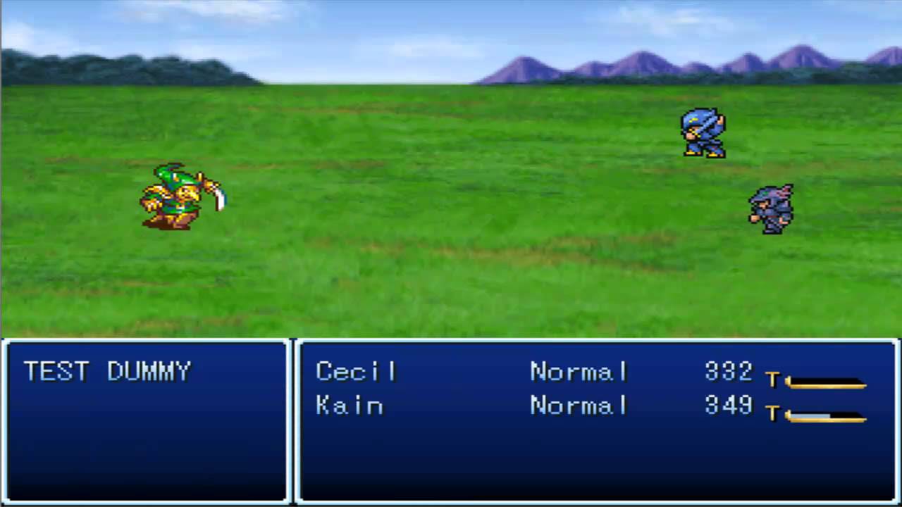 Final Fantasy IV Remake WIP - Cecil's Dark Wave and Kain's Jump - YouTube