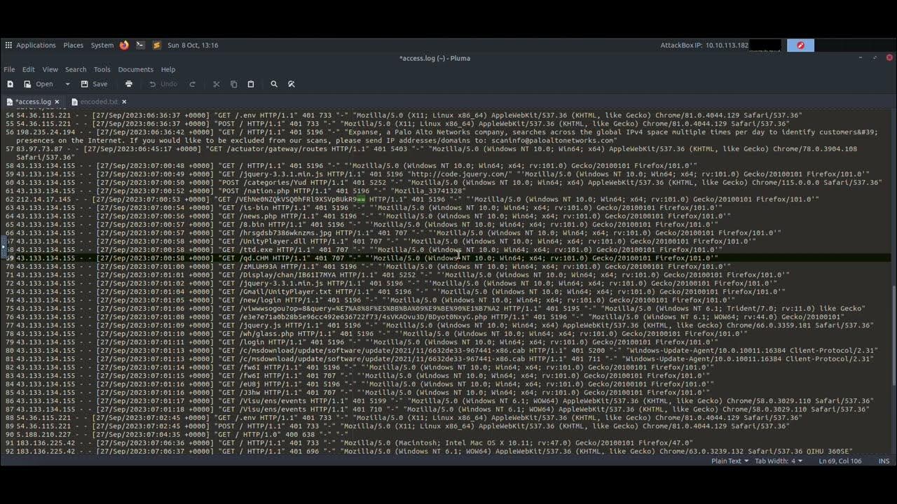 TryHackMe | SOC Level 2 | Intro to Log Analysis Part 2 / NEW / - YouTube