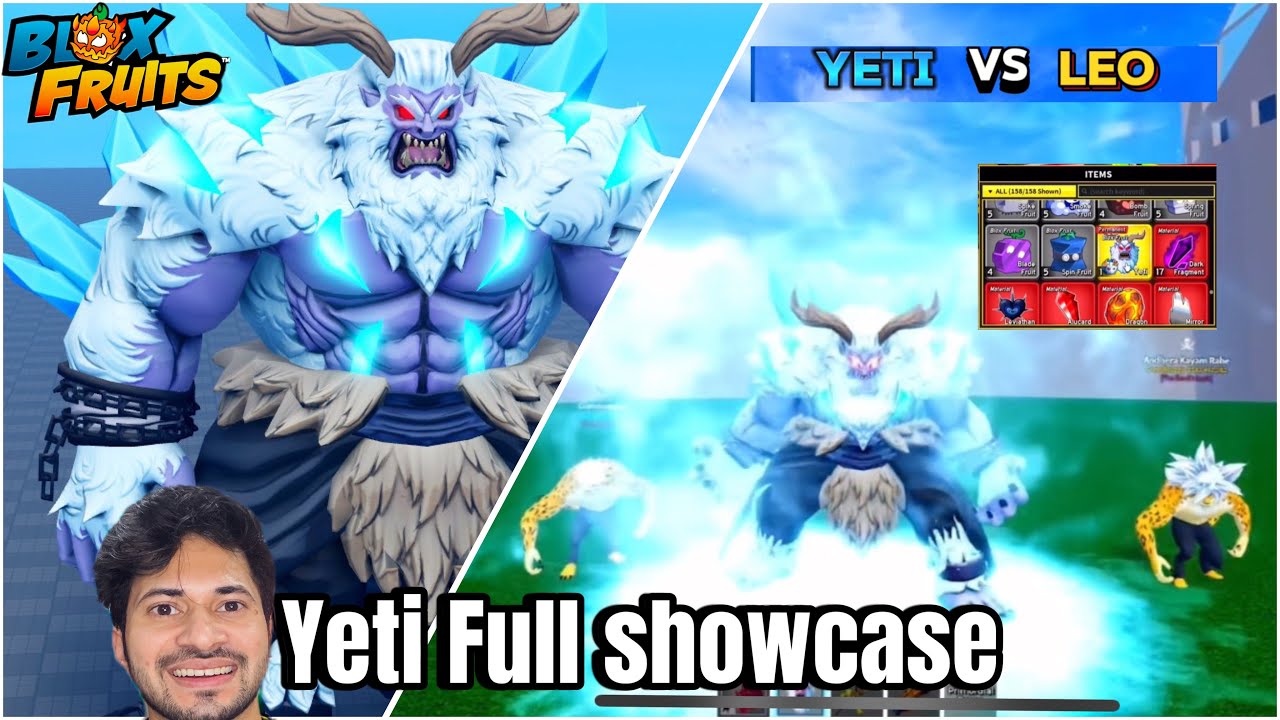 [⛄️Yeti Fruit] Full showcase & Yeti Vs Leo Full Fight PVP - YouTube