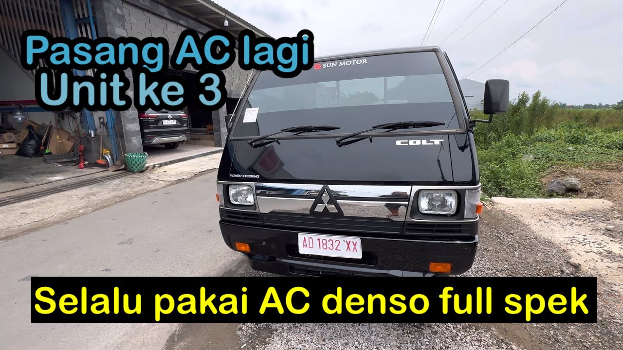 Pasang AC L300 euro4 denso full spek - YouTube