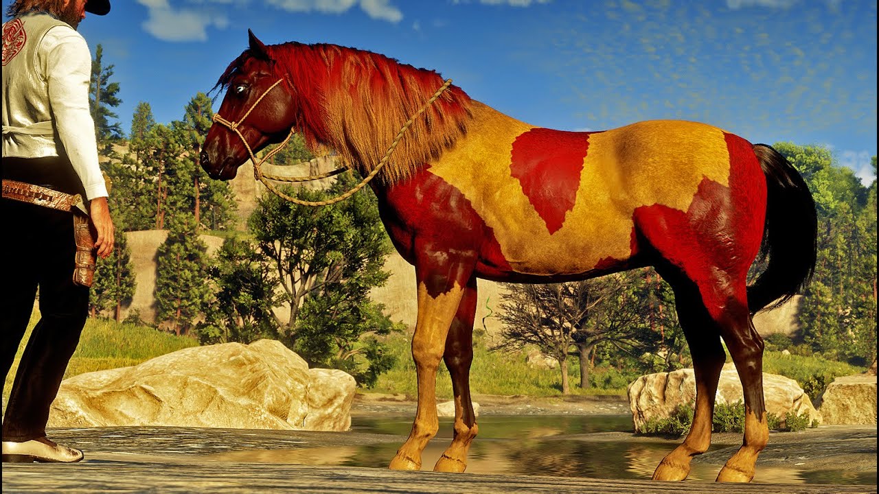 Arthur Tames Stunning Red and Gold Horses by the River | Legendary ...