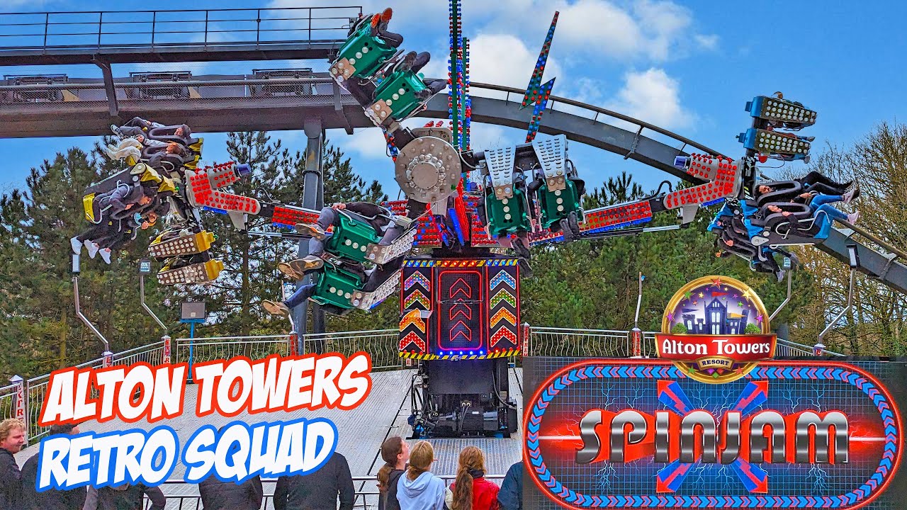 SPINJAM: Retro Squad Ride at Alton Towers (March 2023) [4K] - YouTube