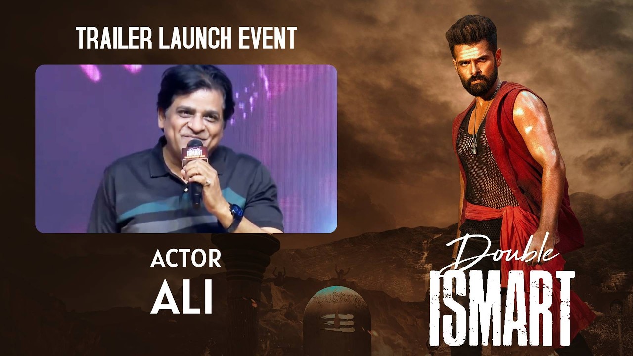 Actor Ali Speech At Double ISMART Trailer Launch Event | Ram Pothineni ...