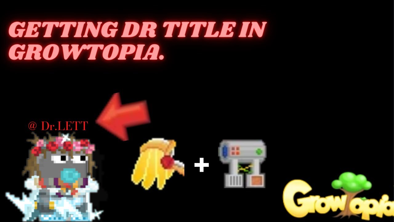 Growtopia Getting DR title (RED COLOUR NAME) #growtopia #lettgt - YouTube