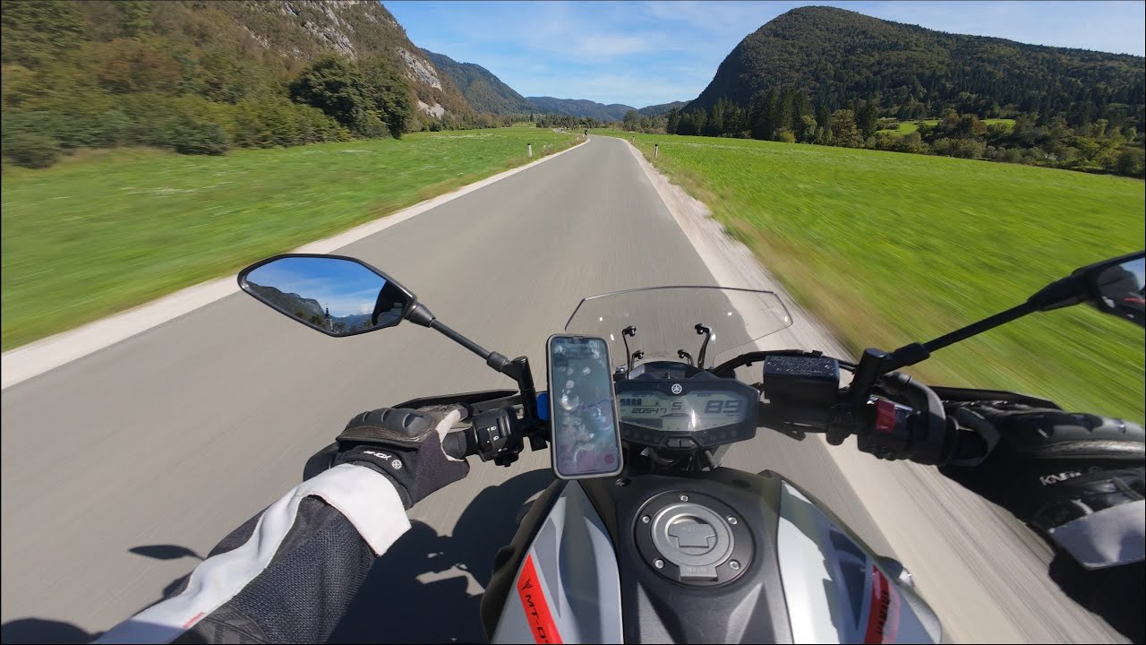 Yamaha MT-07 POV Motorcycle Ride 4K | Triglav National Park, Slovenia ...