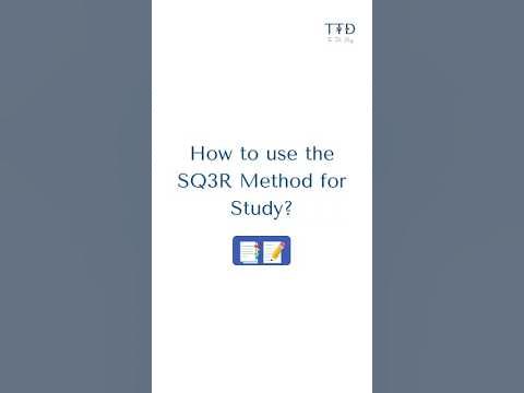 How to use the SQ3R Method for Study? #studentsuccess #studyessentials ...