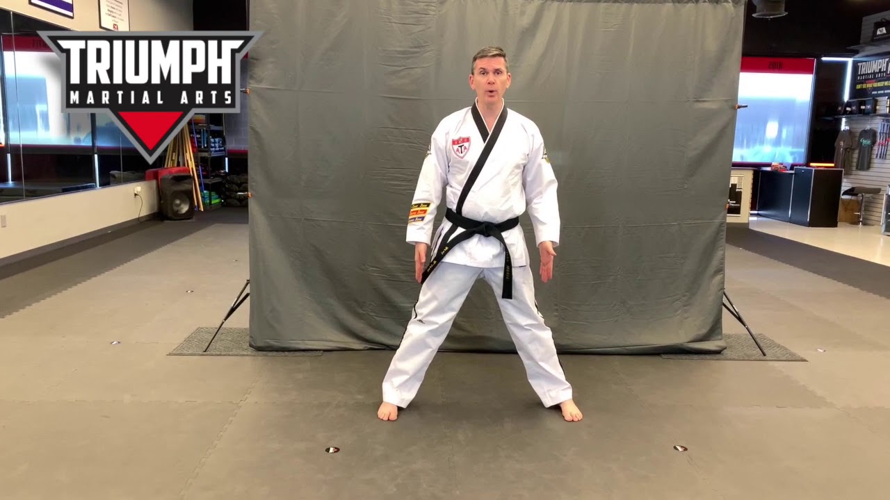 Taekwondo Stances: Beginner Colored Belt Ranks - YouTube