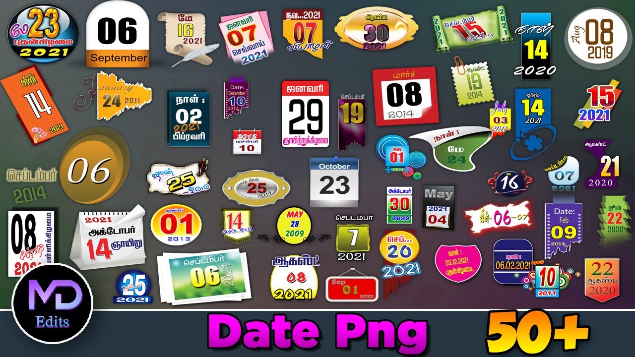 Date Png | Download Link Description | @MDEdits143 - YouTube