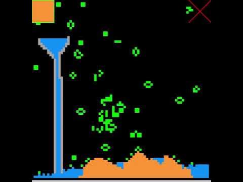 Falling sand simulation, with Conway's Game Of Life - YouTube