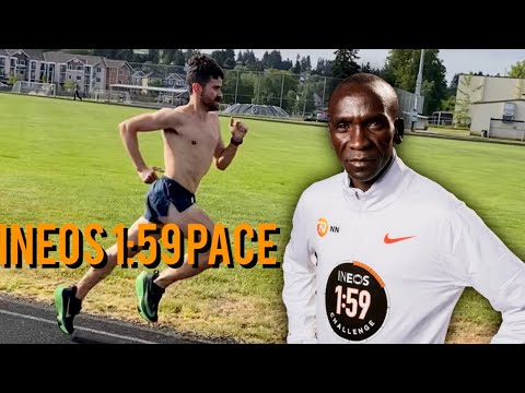 Running the Kipchoge Challenge (INEOS 1:59:40 Pace) NIKE Alphafly Next ...