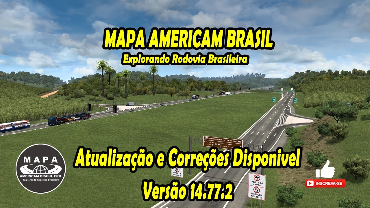 MAPA AMERICAM BRASIL - Nova Atualização Trazendo Correções e Melhorias ...