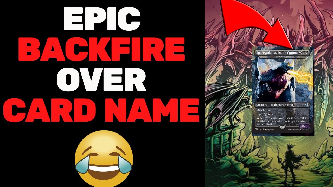 Epic Fail For SJW Magic The Gathering! Hilarious Space Godzilla Outrage ...