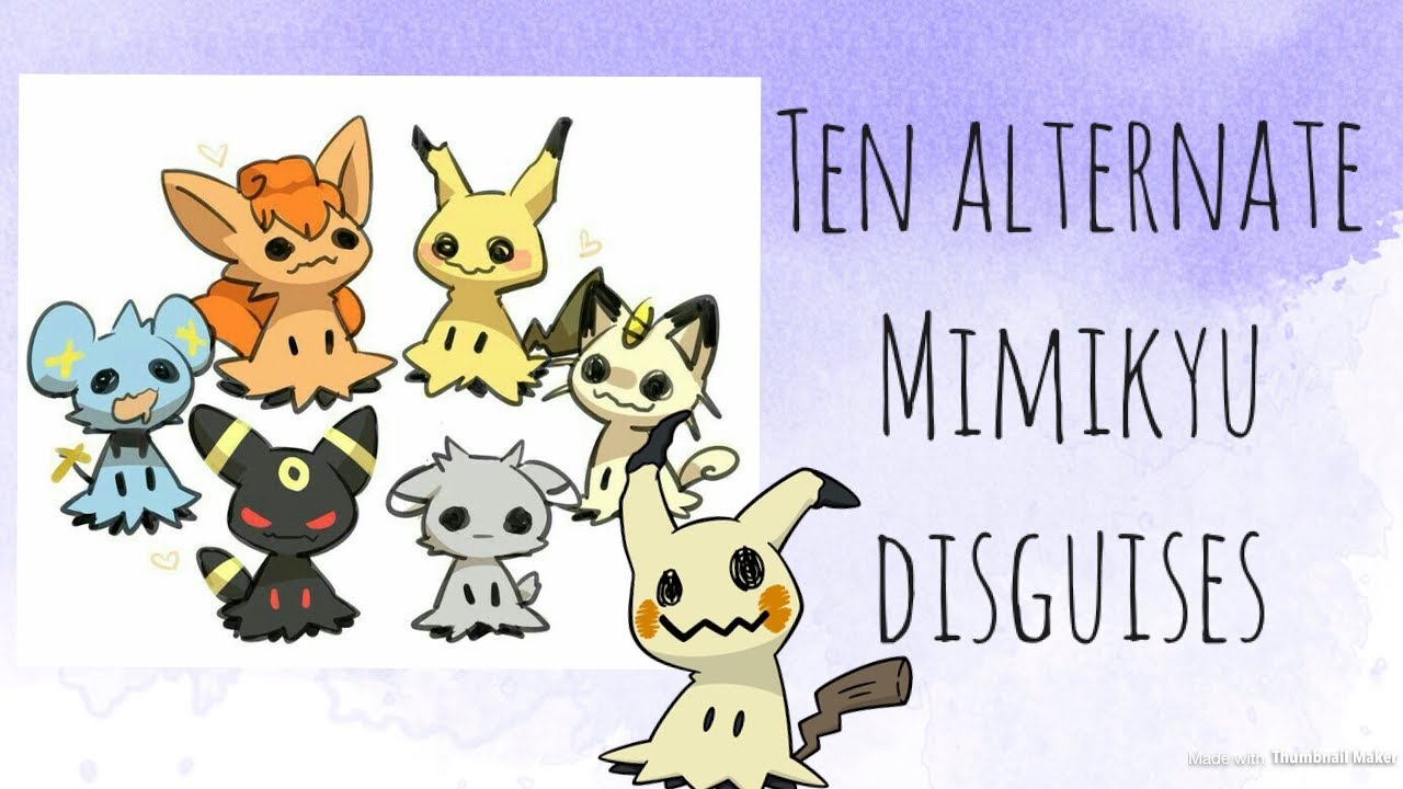Ten alternate mimikyu disguises that would be awesome to see! - YouTube