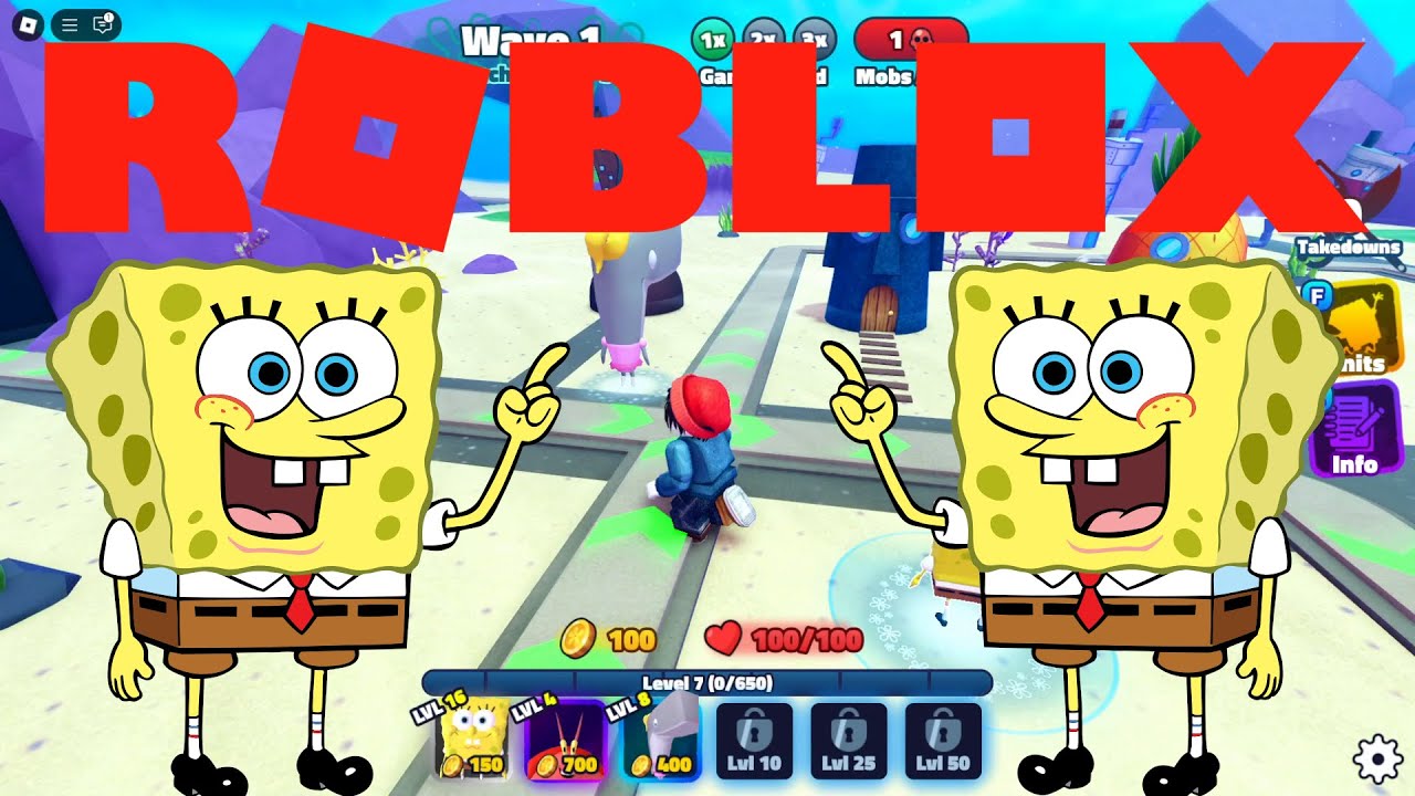 Roblox - SpongeBob Tower Defense - Why SQUAREPANTS is a GREAT ROLE ...