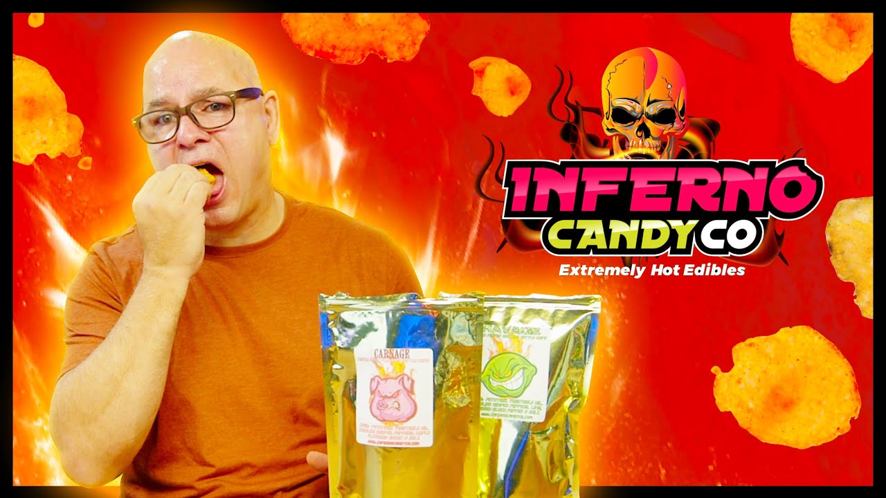 SPICY CAROLINA REAPER KETTLE CHIPS | INFERNO CANDY CO - YouTube