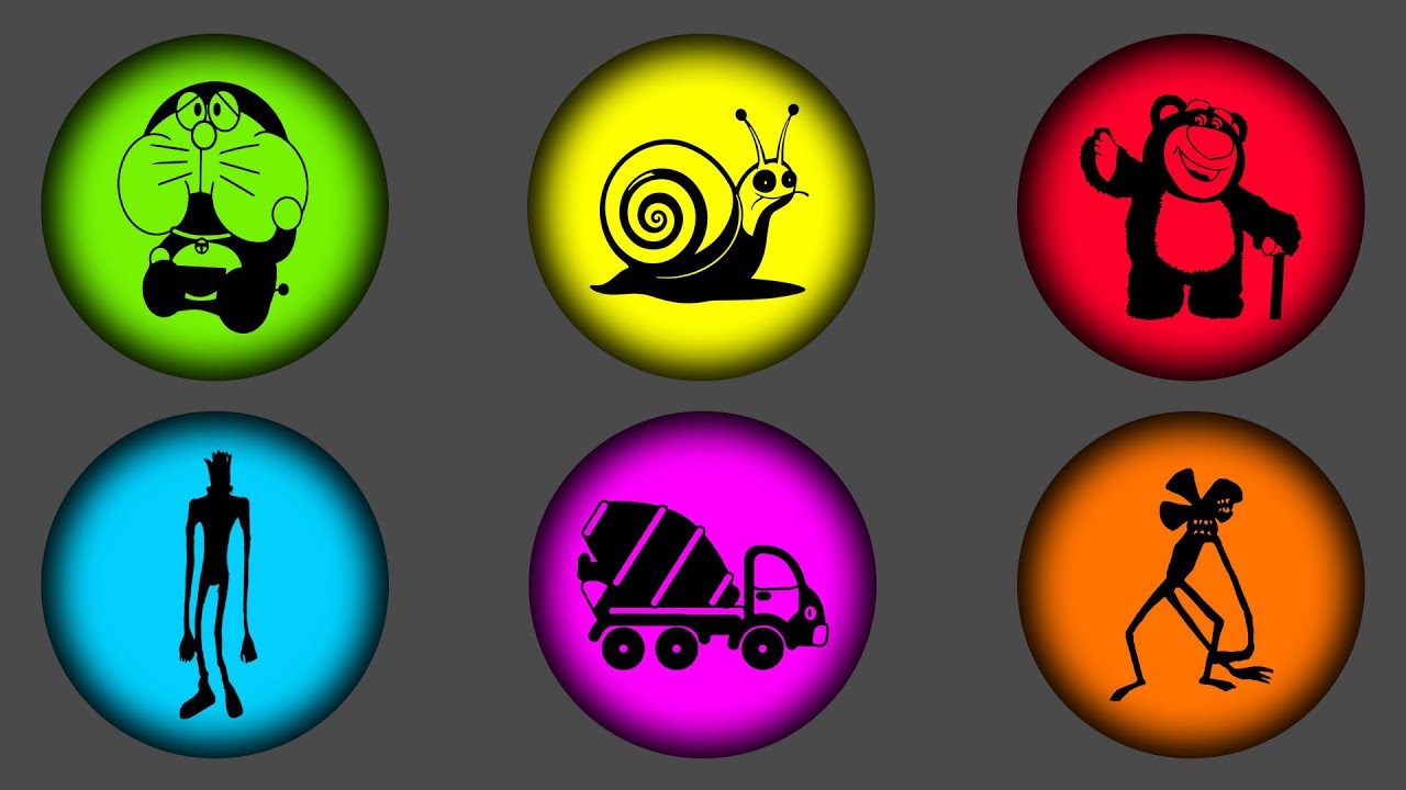 Siren Head and Skibidi Toilet : Doraemon, Snail, Lotso, Paintbrus Head ...