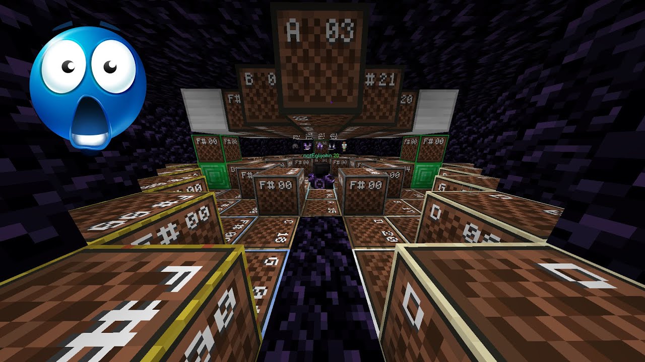 Playing Notebot at Simpcraft's Spawn | 1 Hour - YouTube