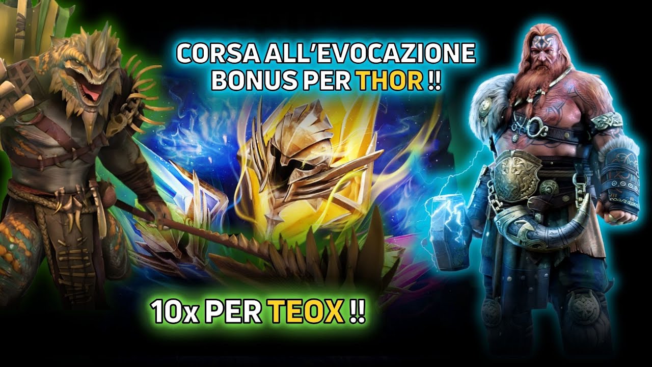 🇮🇹 🟡 Corsa all'Evocazione per Teox e le Anime di Thor 🟡 in Raid Shadow ...