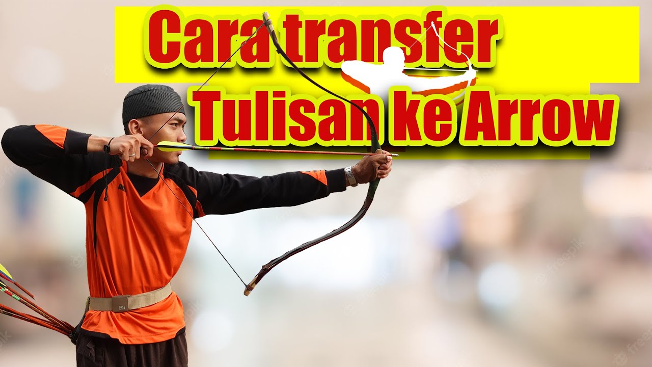 Cara transfer tulisan ke kayu - Untuk Arrow Petung - YouTube